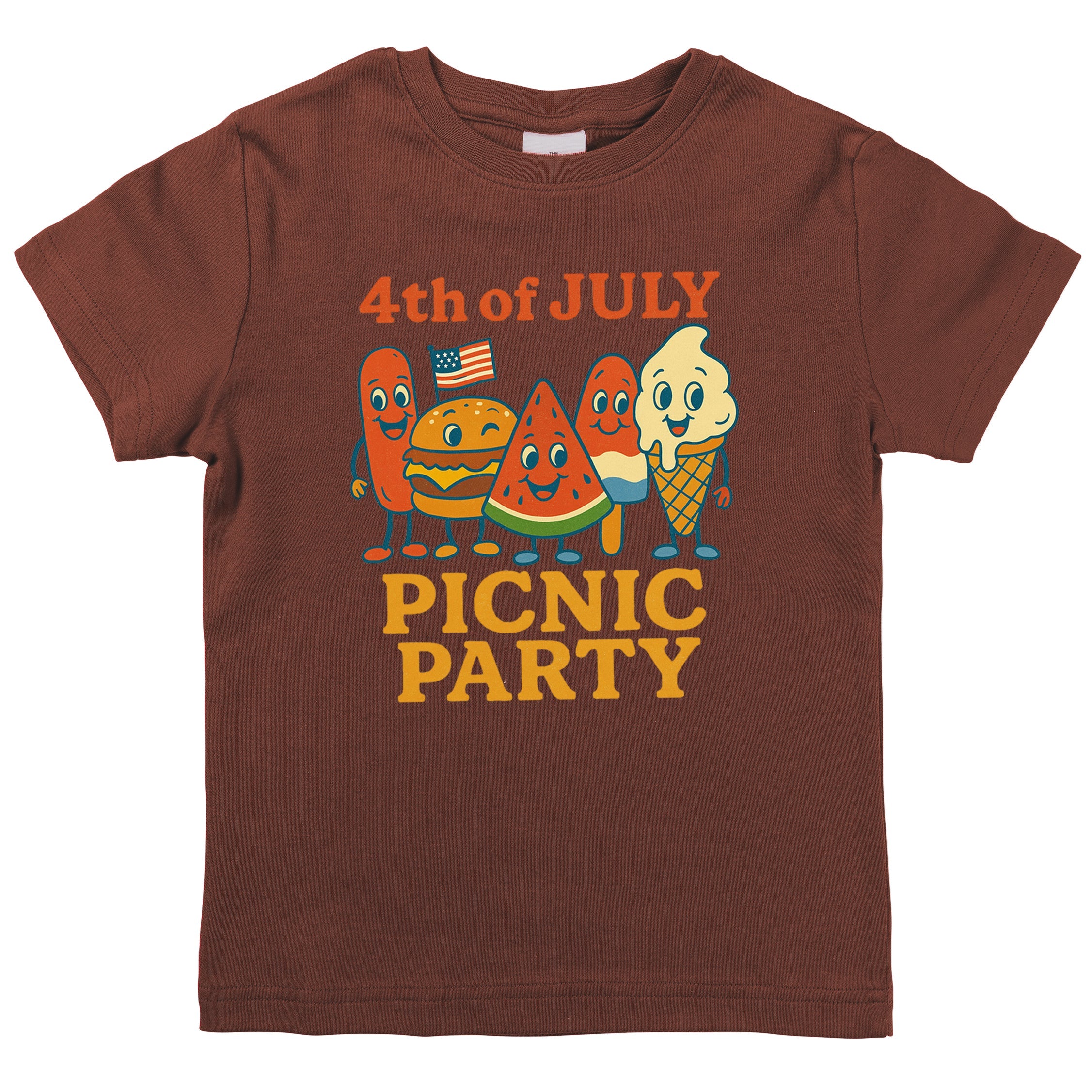 July 4th Picnic BBQ Kids Organic Shirt | The Spunky Stork