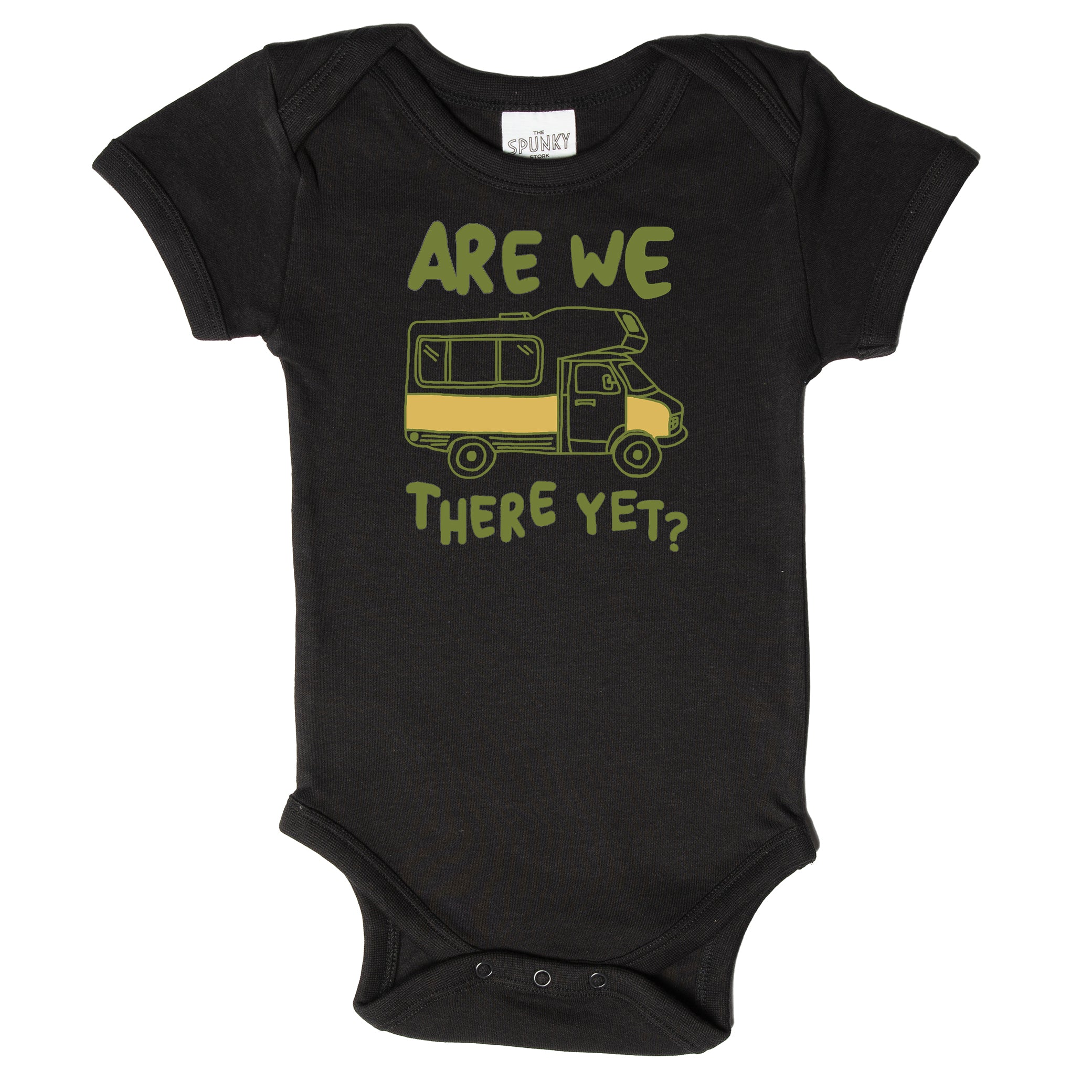 Are We There Yet Funny Baby Bodysuit | The Spunky Stork