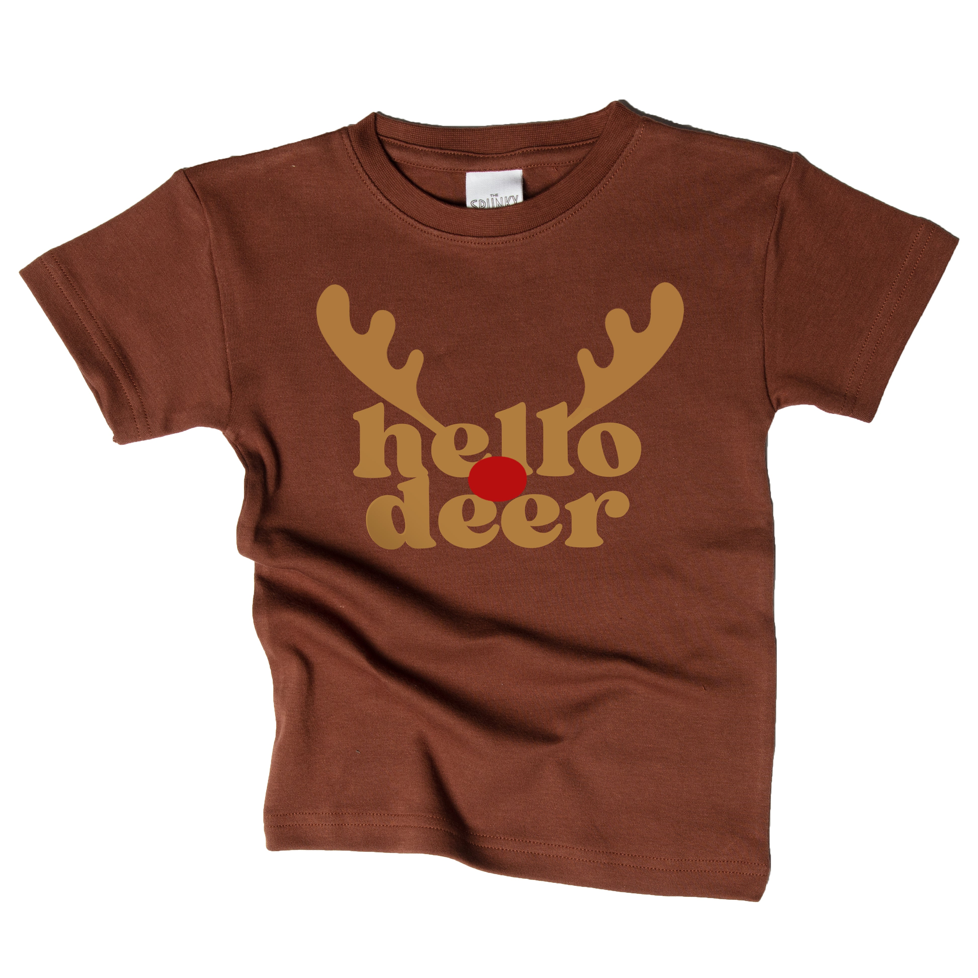 The Spunky Stork - Hello Deer Rudolph Organic Baby Toddler Shirt