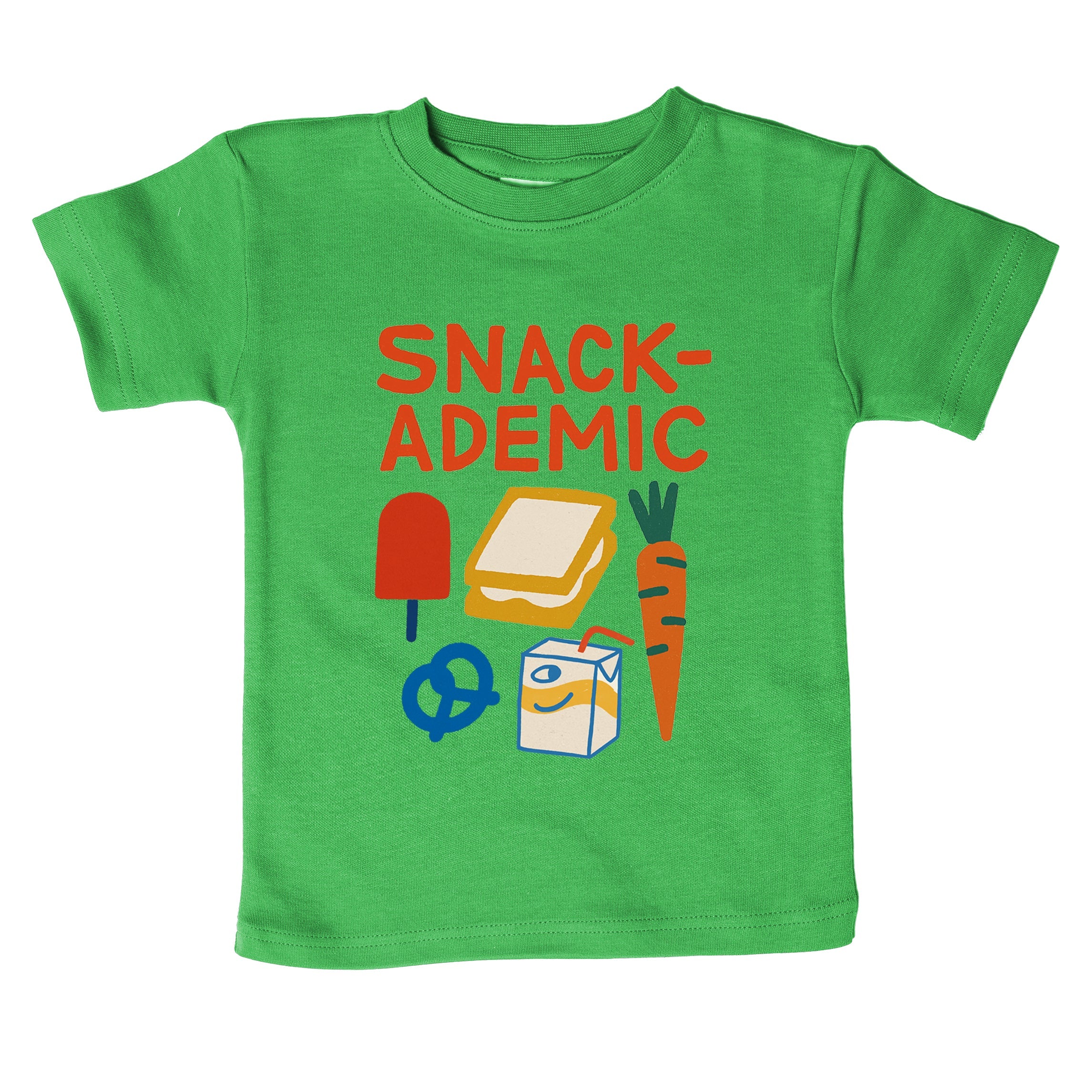 Funny Snacks Back to School Kids T-Shirt | The Spunky Stork