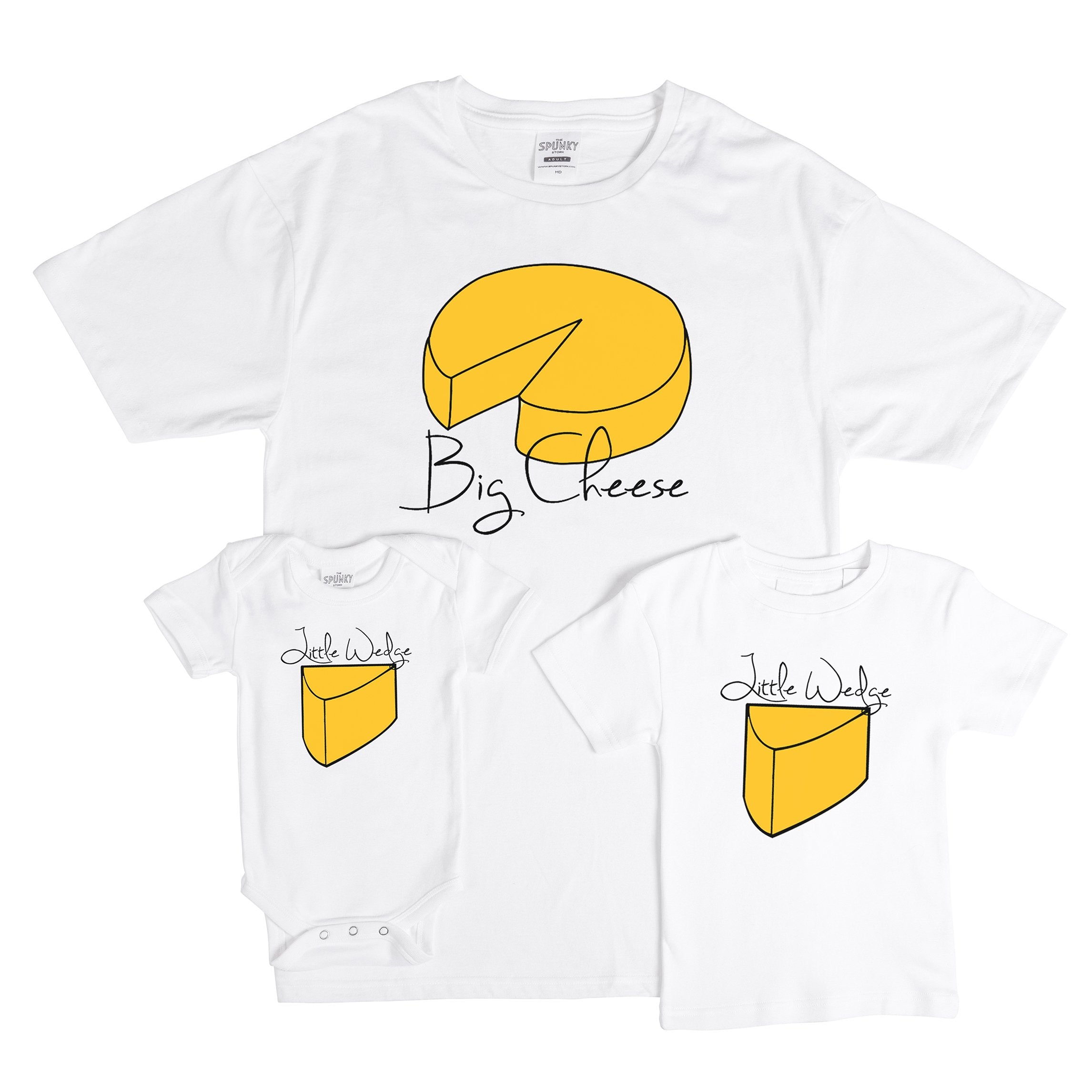 Big Cheese Little Wedge Matching Shirts | The Spunky Stork
