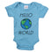 Hello World Organic Cotton Baby Bodysuit | The Spunky Stork