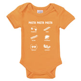 The Spunky Stork - Pasta Chart Foodie Cute Italian Baby Toddler Shirt