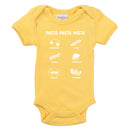 The Spunky Stork - Pasta Chart Foodie Cute Italian Baby Toddler Shirt