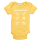 The Spunky Stork - Pasta Chart Foodie Cute Italian Baby Toddler Shirt