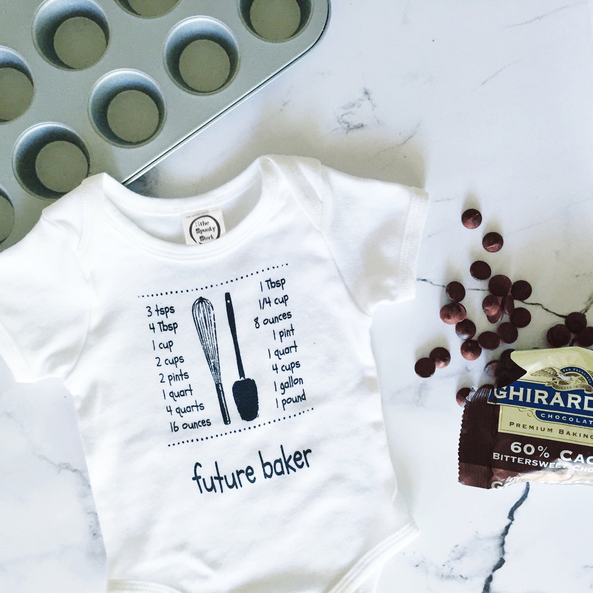 Future Baker Organic Cotton Baby Onesie | The Spunky Stork